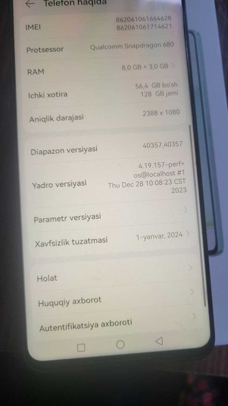 Huawei Nova 11 i, 8/128. Holati chotki