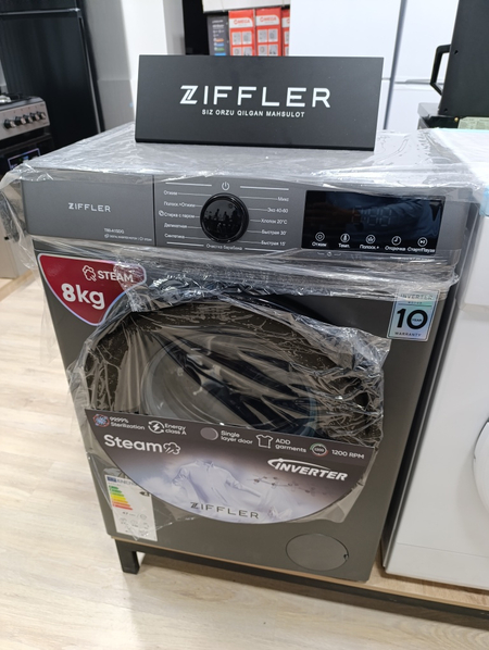 ZIFFLER 8кг Inverter Доставка Бесплатно Стиральная машина автомат