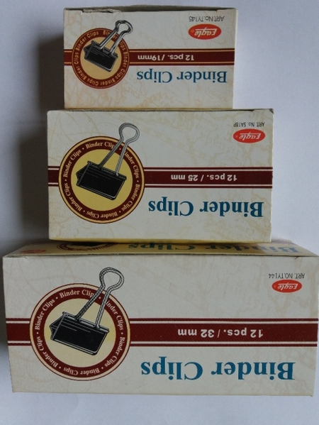Зажимы для бумаг / Binder Clips Eagle (19mm/25mm/32mm/41mm/55mm)