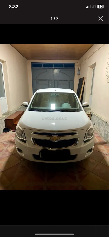 chevrolet cobalt 2022 yil fevral 26000 km benzinda