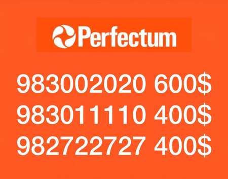 Perfectum nomerla sotiladi