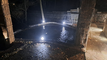 Пруд водопад бассейн фонтаны ручей строительство
