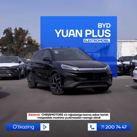 BYD YUAN plus eng yuqori texnologiya