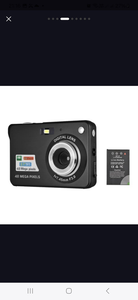 Kamera 1080P 4K va 48 megapiksel
