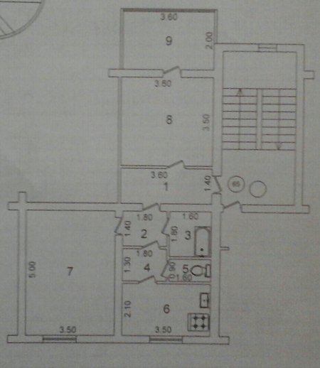 2-х ком. квартира, 59 м. 2/4, лоджия 2×3,6  МИРАБАД  , за СЕВ.ВОКЗАЛОМ