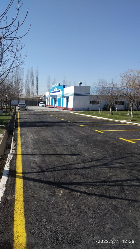 Разметка Асфальтирование дороги