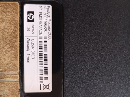 Ноутбок  HP Presario  CQ50