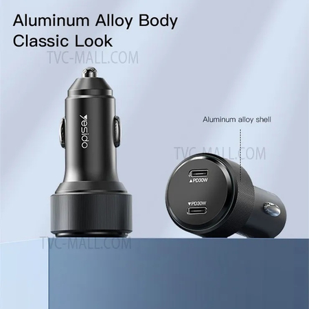 Yesido avtomobil zaryadlovchi 60 W