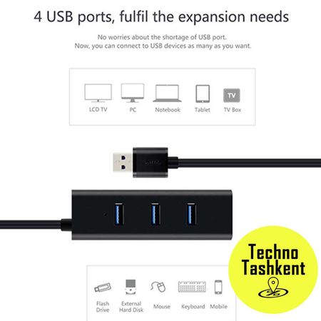 Usb 3.0 Hub 4-port (Garantiya) (Dostavka Bor)