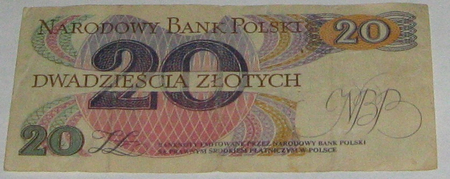 Купюра Польша 20 злотых
