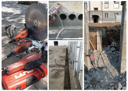 Алмазное резка бетона резка демонтаж бетон адбойник молоток Hilti
