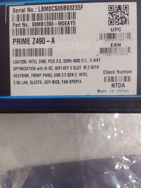 Asus Prime Z490-A