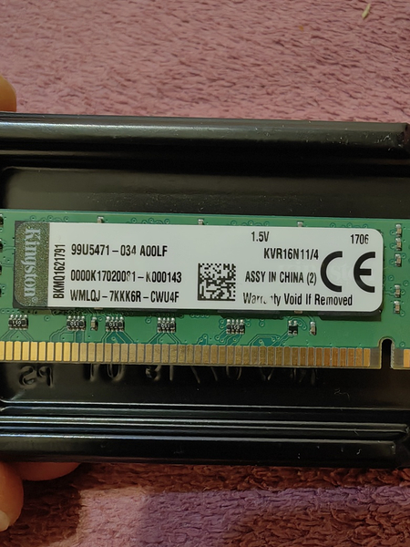 Kingston DDR3 4Gb 1600Mhz Dimm