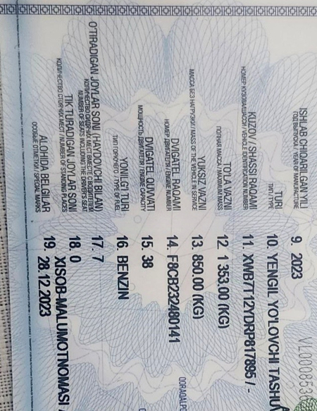 Damas srochniy sotiladi