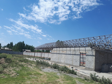 Кантинер профилларидан катта хажимда том навес парник Лар курамиз