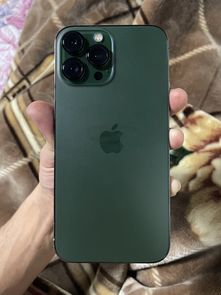 Iphone 13 pro max green 256  85% idial 10/10