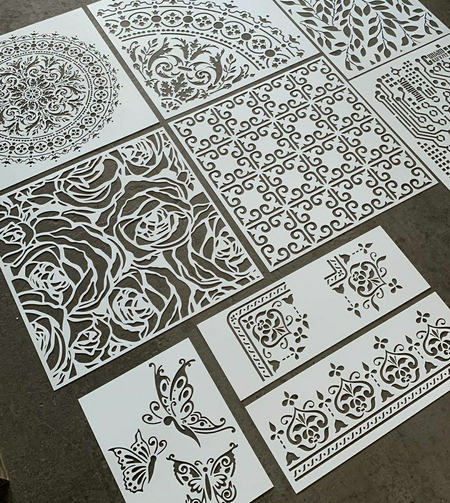 Трафареты, для декора