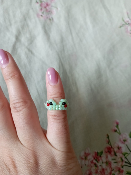 Колечки из бисера