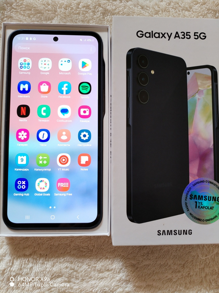 Samsung galaxy A35 5G  8/256 GB Yangi
