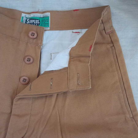 Винтажные брезентовые брюки / 40-42 размер Surplus / Made in Japan