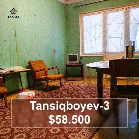 Tansiqboyev 3 da kvartira sotiladi