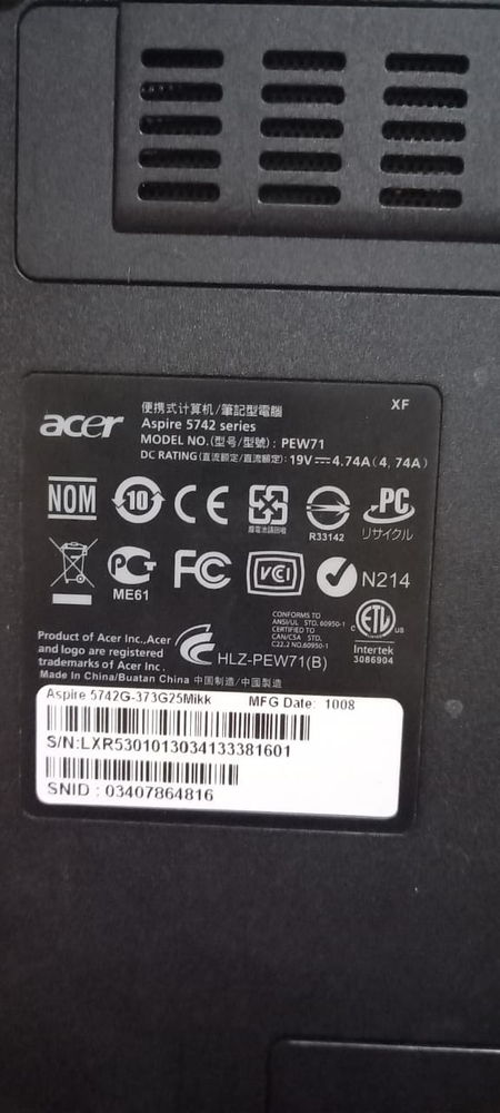 Ноутбук ACER. Acer