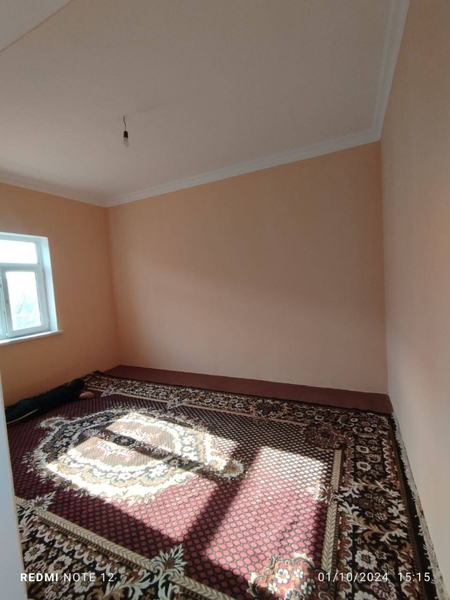 Yangi qurilgan ijaraga beriladi Hovli +2 ta hona oshxona sanuzel
