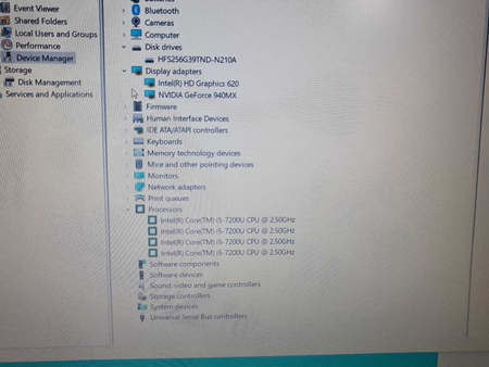 Notebook Acer 15.6\i5-7200U 2.5Ghz\8GB\SSD256GB\VGA 2GB\bat 3 h