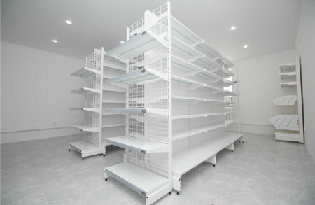 Торговые полки, металлические стеллажи в магазины, savdo tokchalari