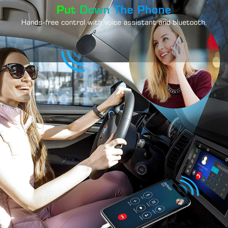 7-дюймовый втомобильный радиоприемник Apple Carplay, Android,
