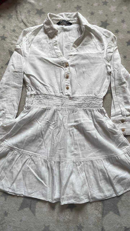 Zara белое платье