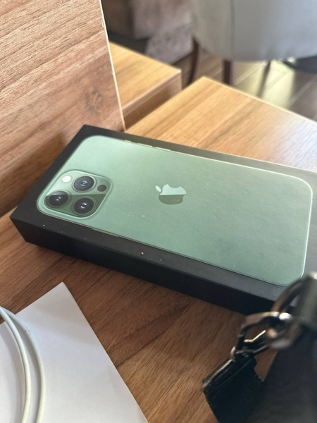 Apple 13 pro max green 256gb 89% ideal