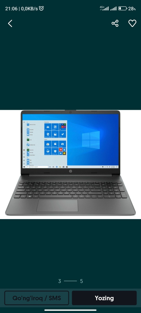 Hp laptop AMD Radeon