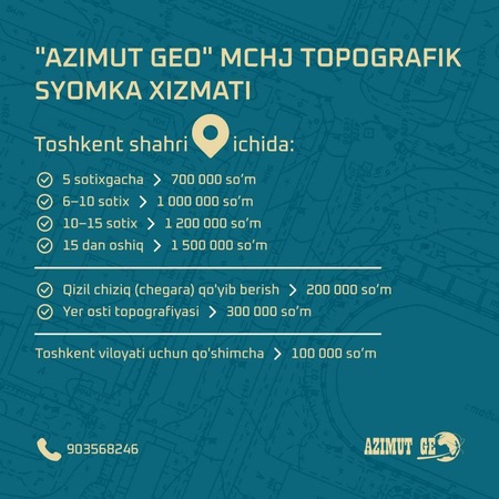 Cтроительные услуги Геодезист /Geodezist /Topografik syomka /Taxiometr