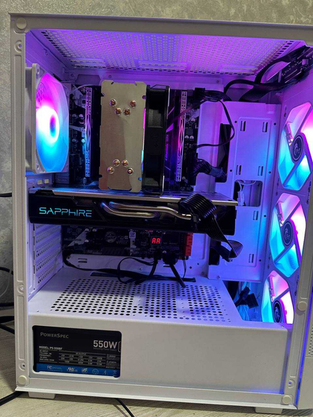 Игровой кейс 14 ядерный + Rx 580 8gb/ Nvme 512 + DDR4