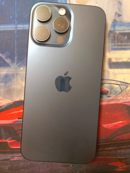 Iphone 15 pro max blue titan 256 dual