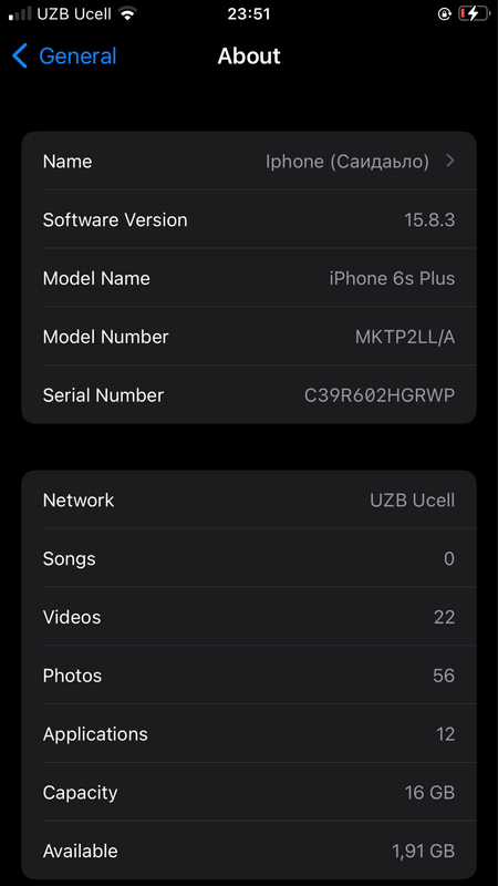 Iphone 6s plus umuman aybi yoq ochilmagan obmen faqt 6s doplata bilan
