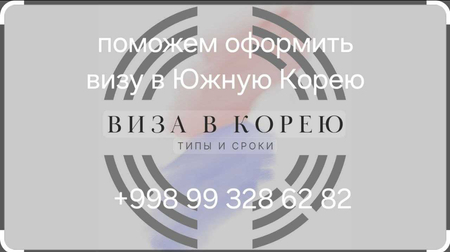 помощь в подаче на визу в южную корею