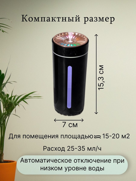 Беспроводная увлажнитель воздуха с подсветкой USB