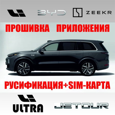 Lixiang  BYD сим карта русификация, с гарантией!