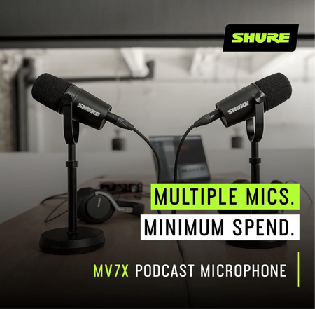 Shure MV7 — Подкаст микрофон Профессиональный