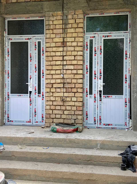 Пластиковые окна двери Стеклянные перегородки Akfa rom eshiklar Termo