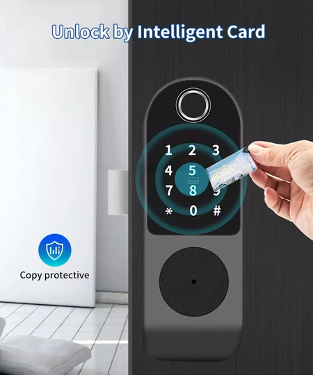 Smart замок, WiFi, отпечаткой пальца, парол, брелок, Smartlock