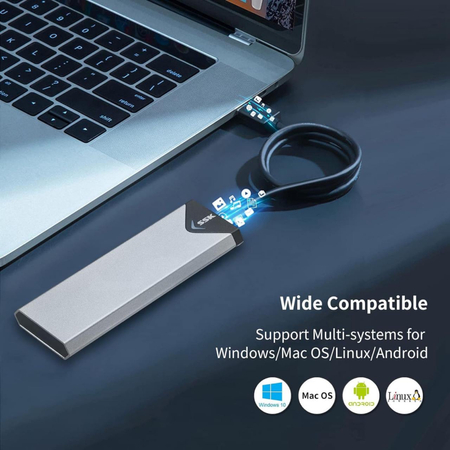 Алюминиевый SSD-адаптер SSD-накопителя SSK M.2 NVME SATA USB 3.2 GEN 2