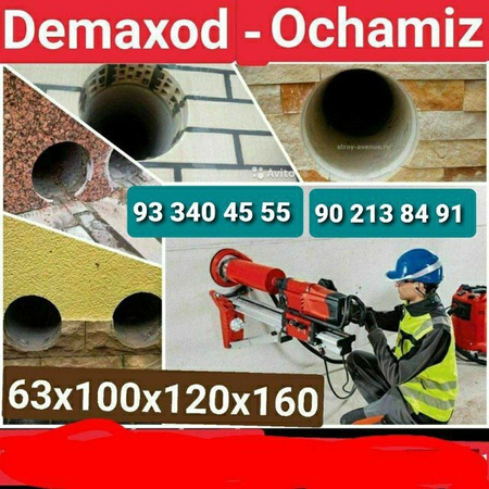 Almazniy bur beton kesish xizmati