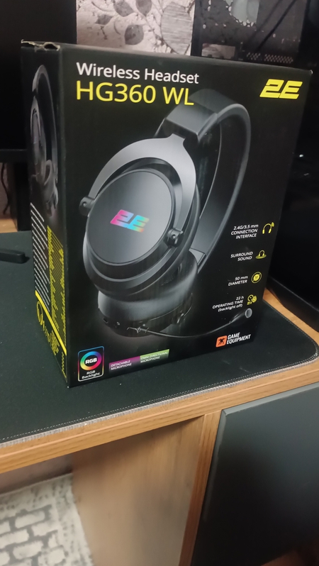 Игровой беспроводной наушники 2E Gaming HG360 WL