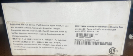 Airpods pro ANC.