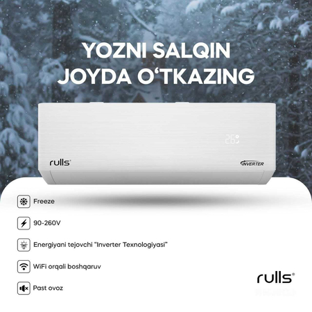 Кондиционер 12 Rulls LIBERTY/Inverter/Wi-FI/Доставка/Гарантия
