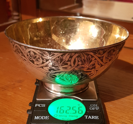Косушки пиала ссср 4 штук. Серебро 875 пробы. По цене за 1 грамм.