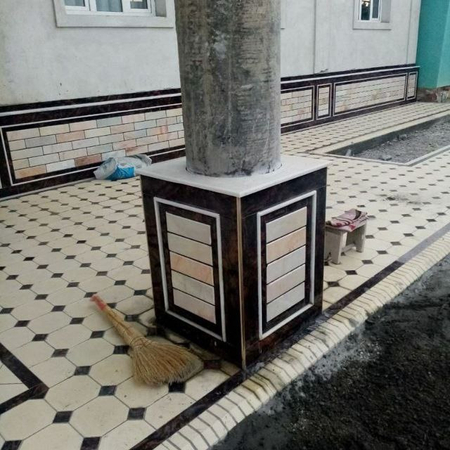 Granit kafel ustanovka